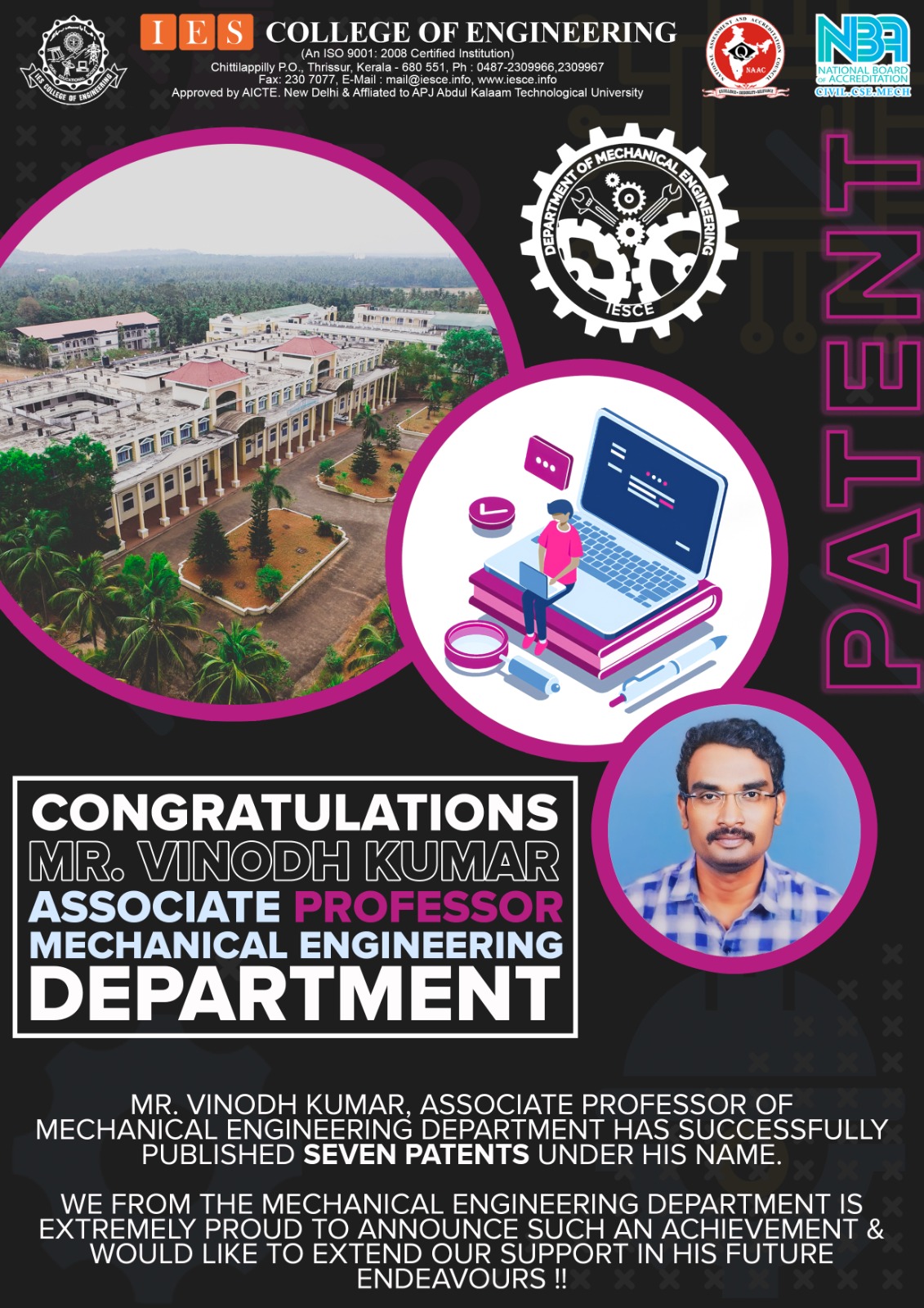 IES College of Engineering, College in Chittilappilly, Kerala